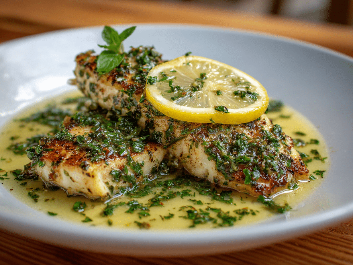 Sautéed Striped Bass with Lemon and Herb Sauce Is the Perfect Summer ...