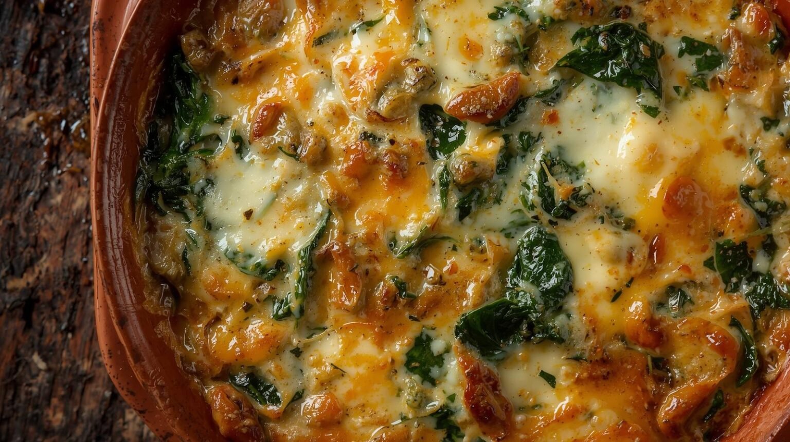 Cheesy Italian Spinach Bake: A Wholesome and Flavor-Packed Dish - Sugar ...