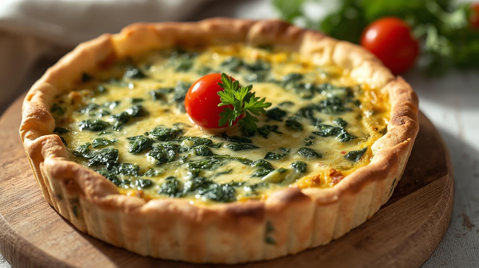Elegant Ricotta and Spinach Quiche: A Light and Wholesome Delight ...