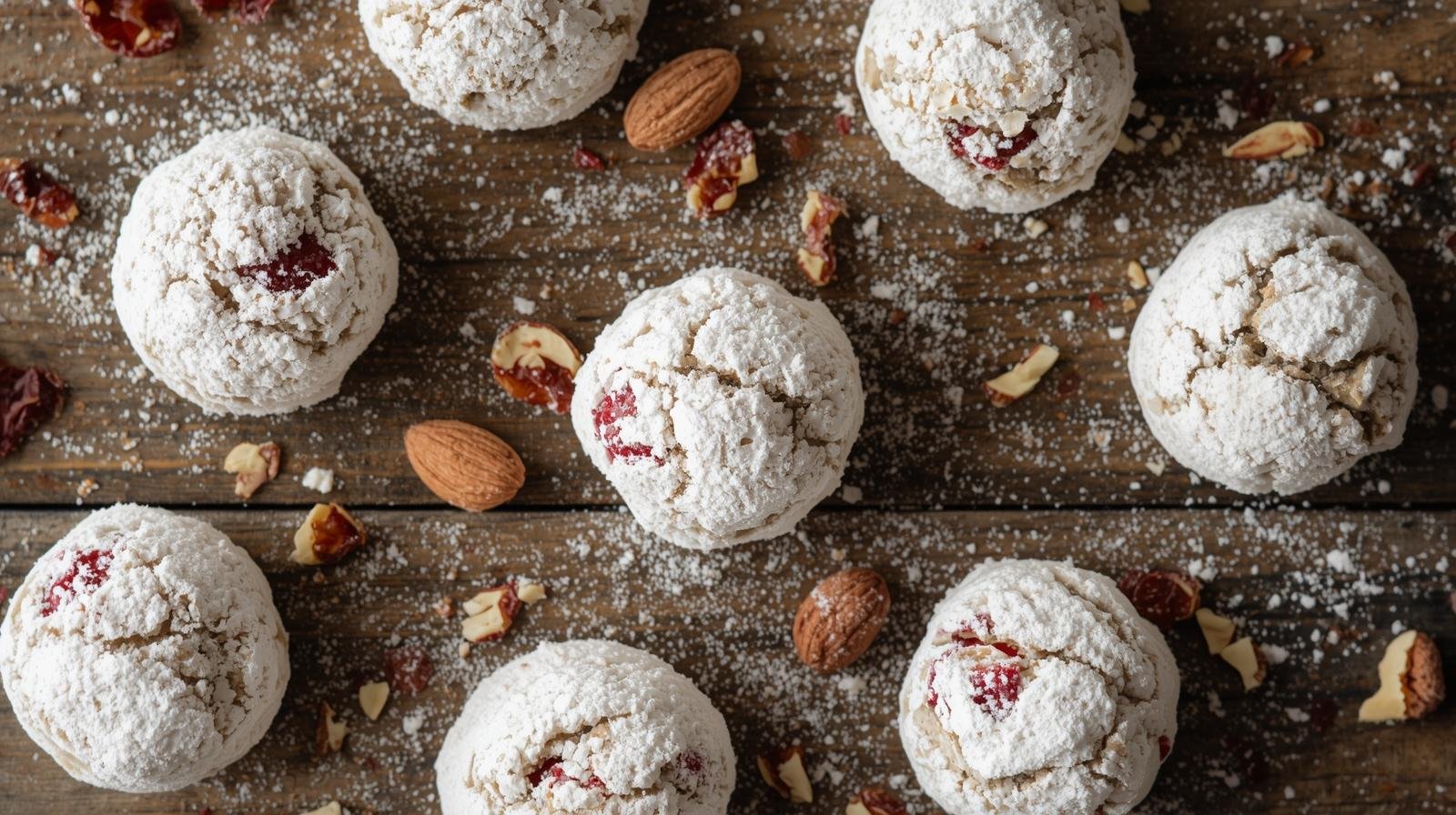 Festive Raspberry Almond Snowball Cookies: A Healthier Holiday ...