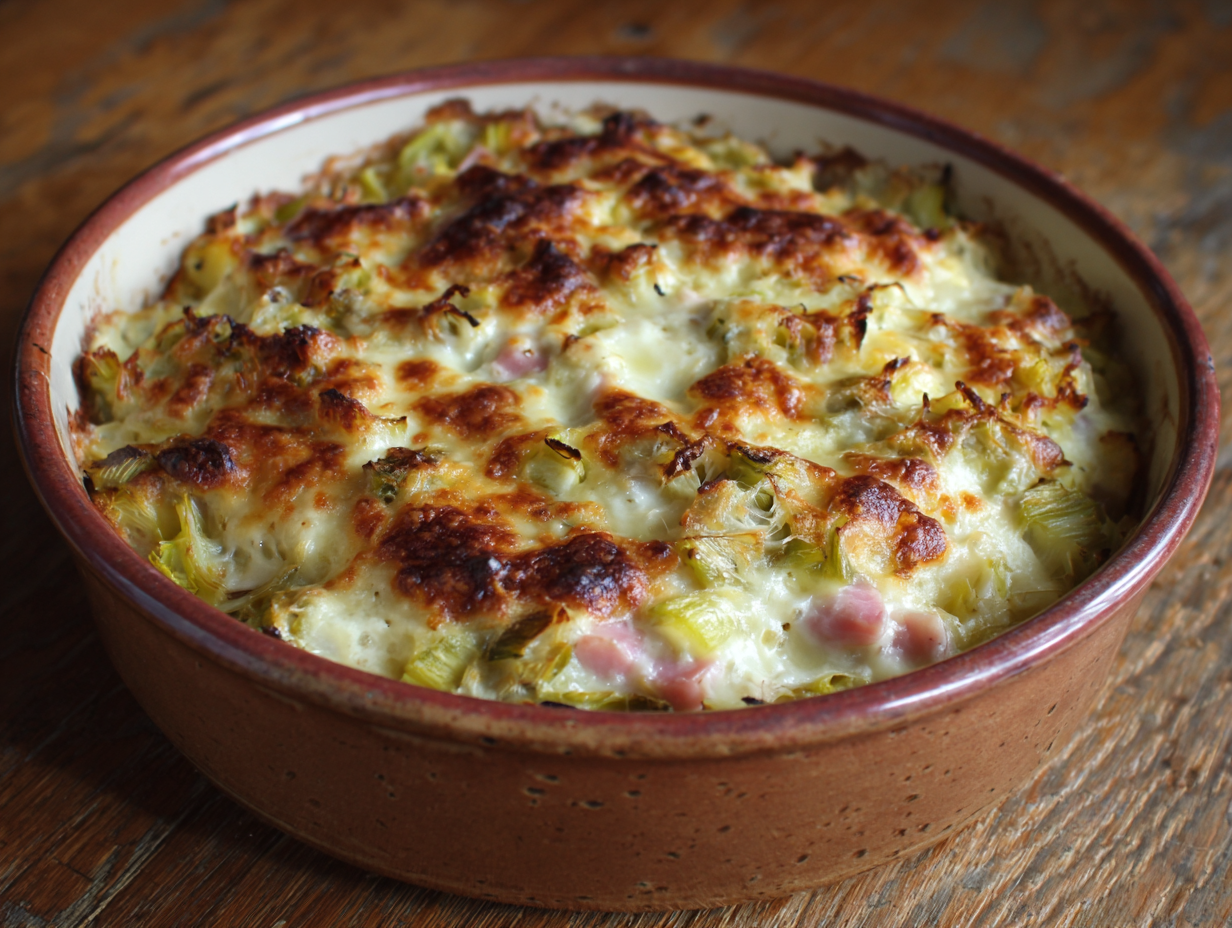 Ultimate Cheesy Ham and Leek Bake Recipe: A Lighter Take on a ...