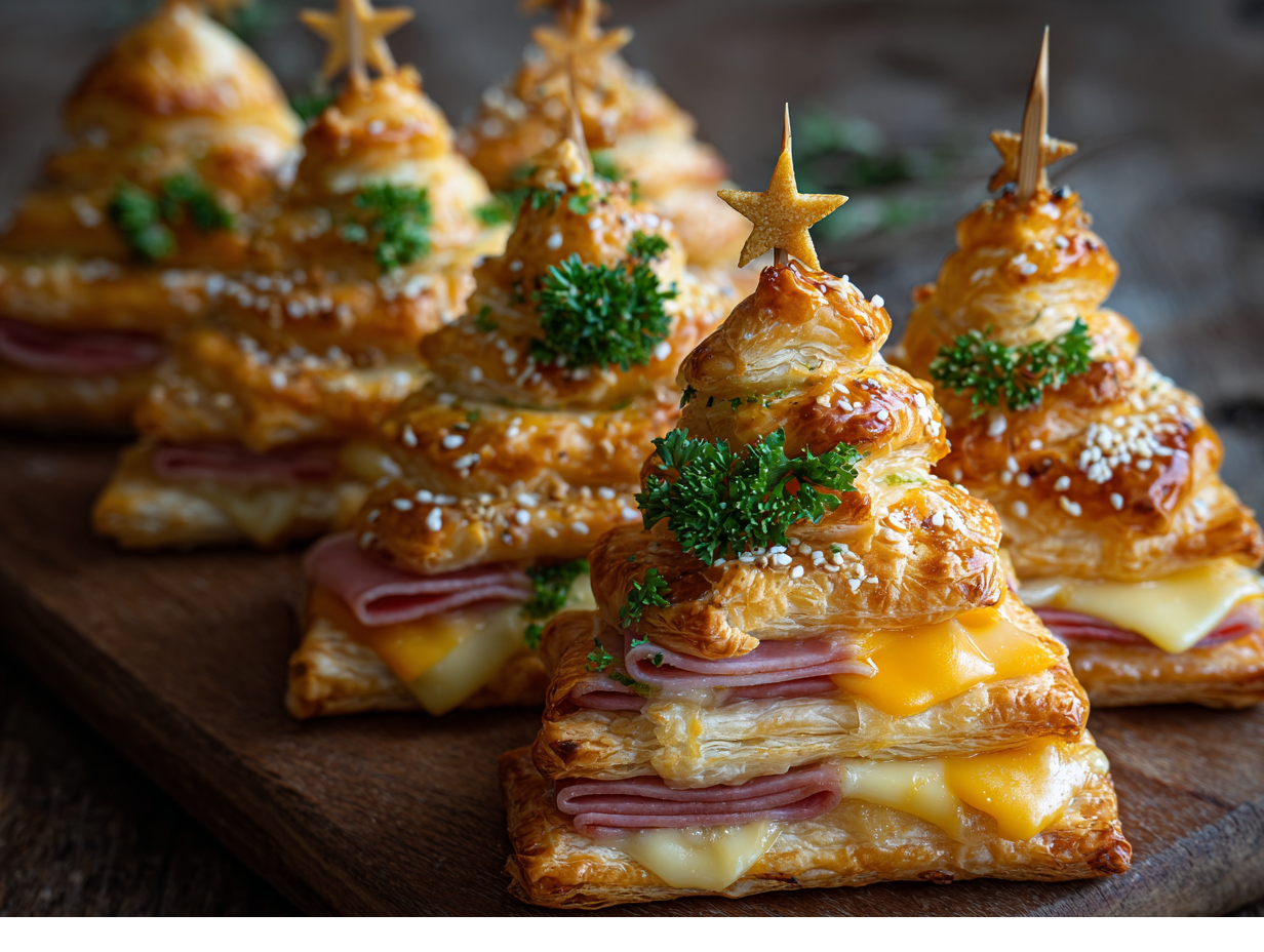 Festive Flavor with Healthier Options: Ham & Cheese Puff Pastry ...