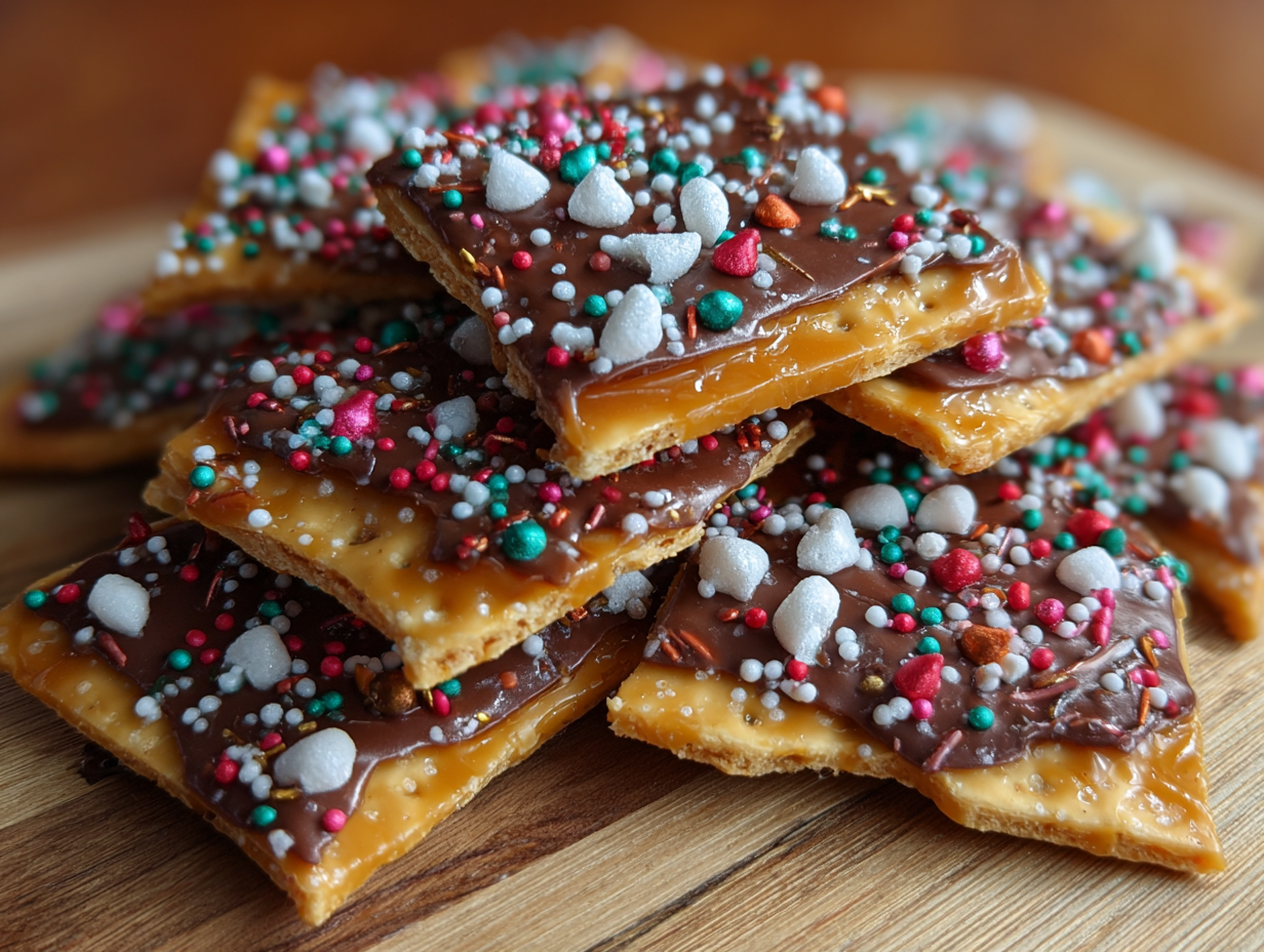 Christmas Cracker Candy: A Quick and Easy Holiday Treat - Sugar Detox Lab