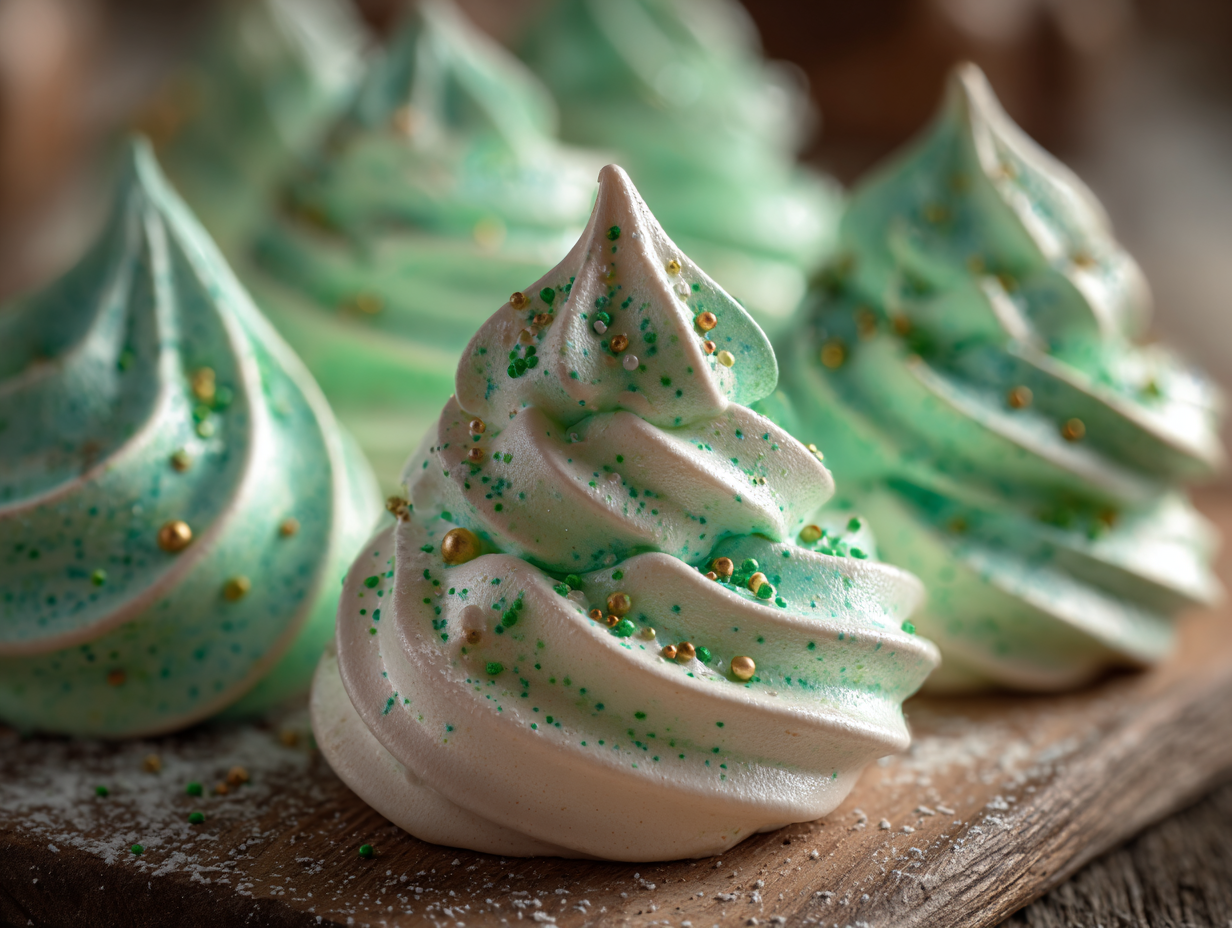 Christmas Tree Meringues Recipe: A Festive Treat for the Holidays ...