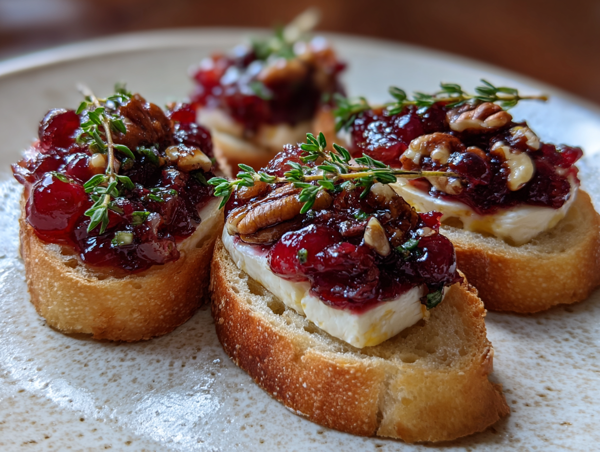 Discover the Flavorful Delight of Cranberry Brie Crostini - Sugar Detox Lab