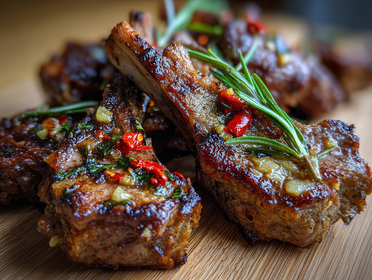 Juicy Garlic Butter Lamb Chops Recipe - Sugar Detox Lab
