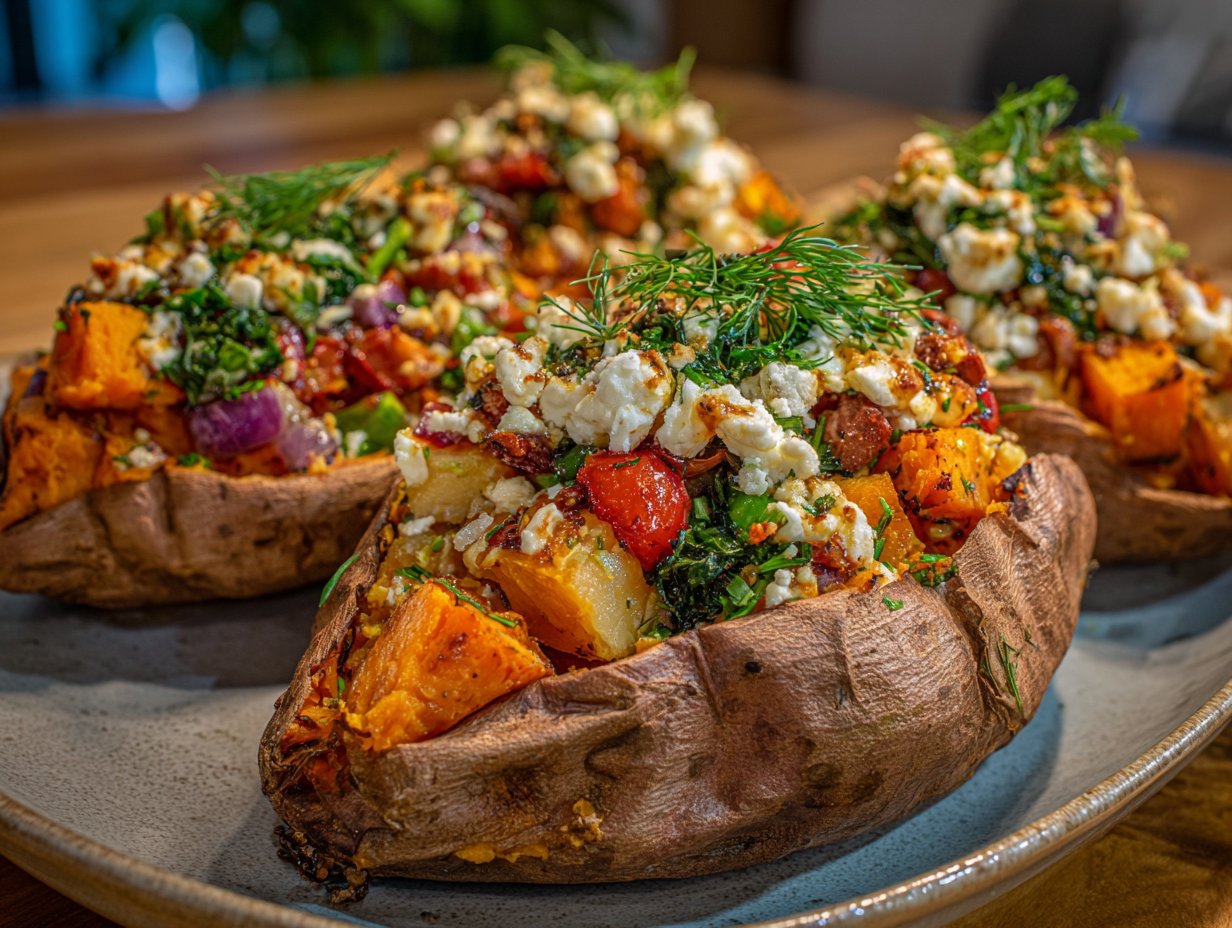 Mediterranean Stuffed Sweet Potatoes: A Wholesome Sugar-Conscious Feast ...