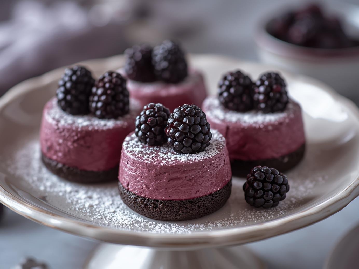 Mini Blackberry Mousse Cakes: An Elegant, Guilt-Free Indulgence - Sugar ...