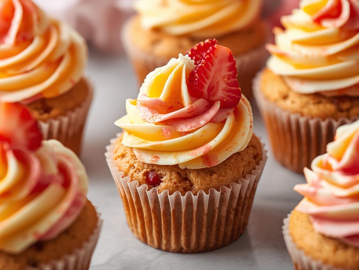 Ultimate Homemade Mango Strawberry Sunset Cupcakes: A Mindful ...