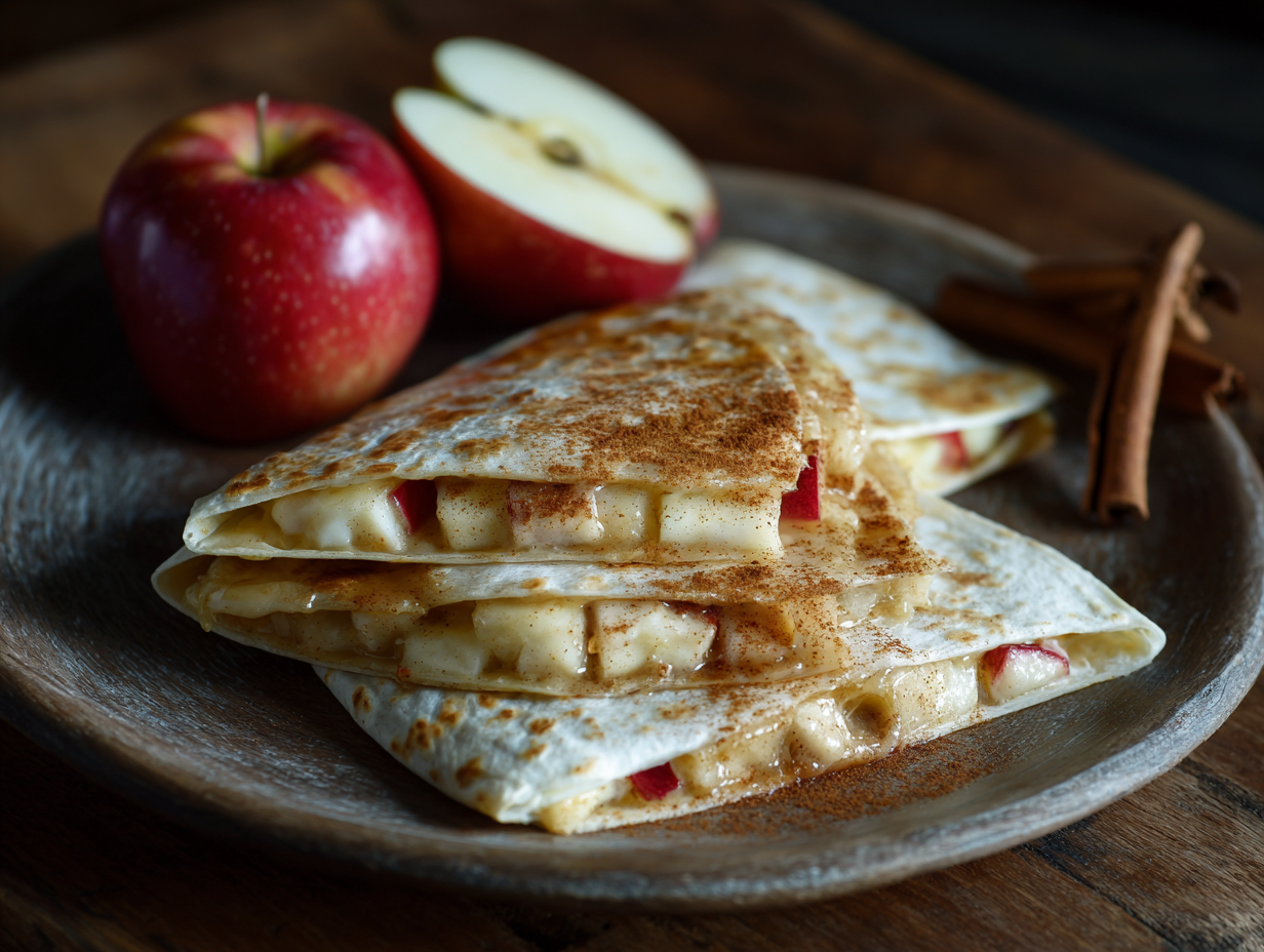 Warm, Cozy & Mindfully Sweet Apple Cinnamon Breakfast Quesadillas ...