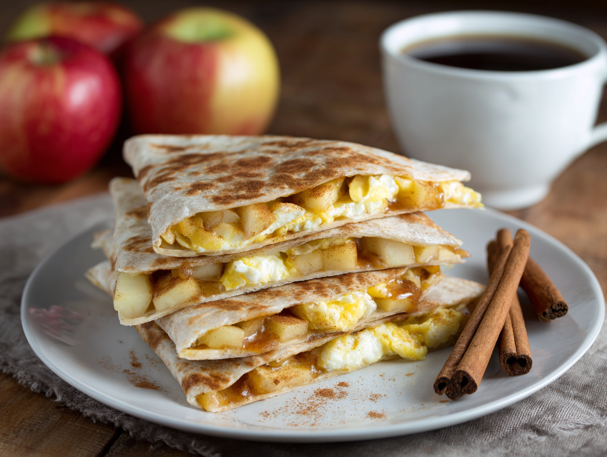 Warm, Cozy & Mindfully Sweet Apple Cinnamon Breakfast Quesadillas ...