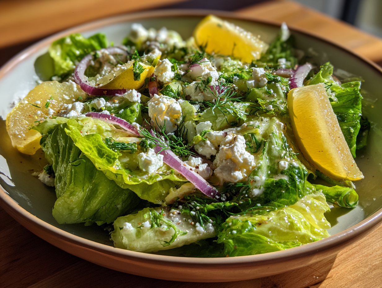 The Perfectly Fresh Maroulosalata (Greek Lettuce Salad) - Sugar Detox Lab